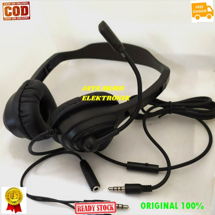 Original HEADPHONE BANDO YOUTUBER GAMING HEADSET HANDSFREE CALL ...