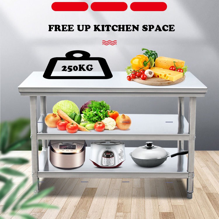 Disassembly and assembly of double-layer stainless steel workbench ...