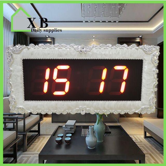 XB-นาฬิกาดิจิตอล (JH828) 52x21x3cm นาฬิกา ตั้งโต๊ะ LED DIGITAL CLOCK ...