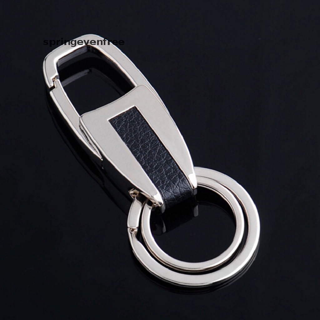 Spef Men Leather Key Chain Metal Car Key Ring Key Holder Gift ...