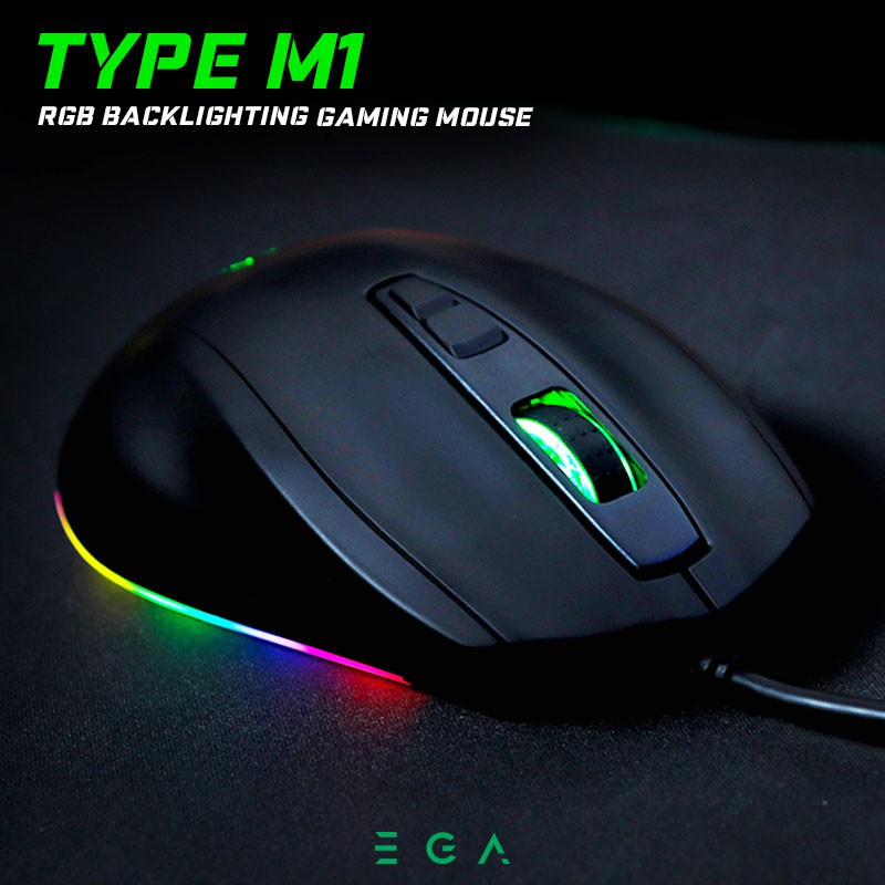 EGA Type M1 RGB Backlighting Gaming Mouse 6000DPI - it_2u - ThaiPick