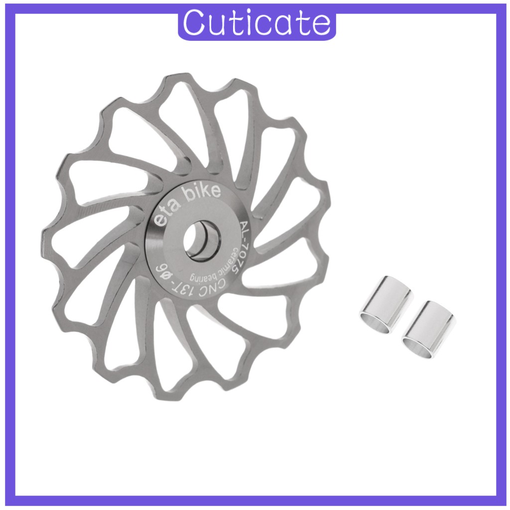 [CUTICATE] 13T Bicycle Ceramic Bearing Jockey Wheel Pulley Bike Rear Derailleur - cuticate.th ...