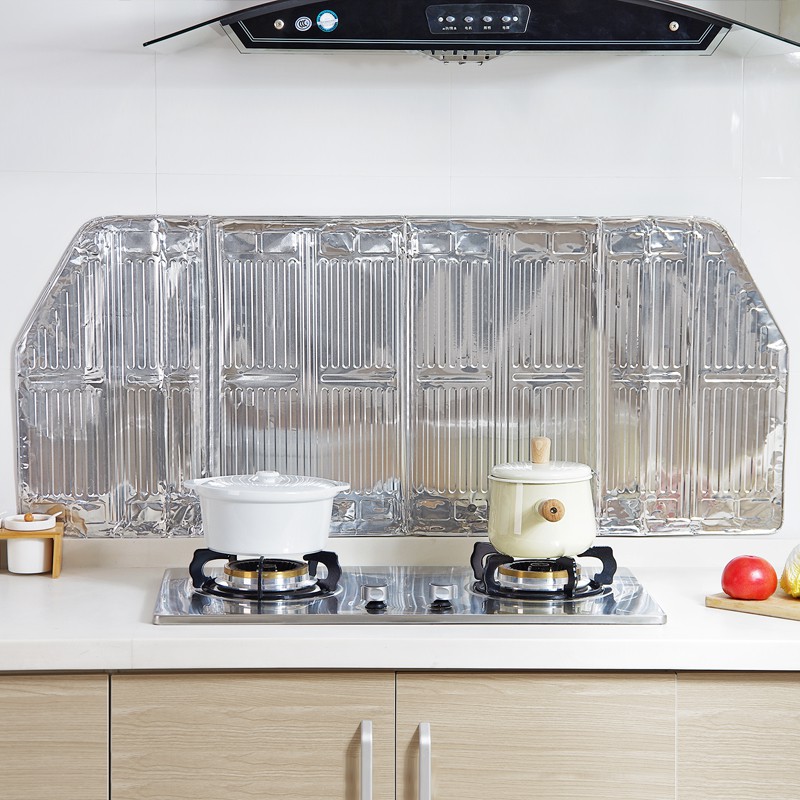 Kitchen supplies gas stove oil splash baffle Aluminum foil high ...