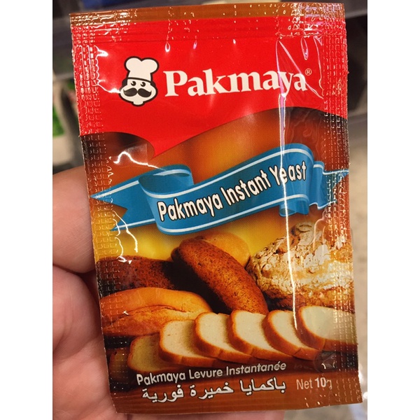 Pakmaya Instant Yeast 10g ยีสต์ผงซองเล็ก อินสแตนท์ ยีสต์ ตราพัคมายา ...