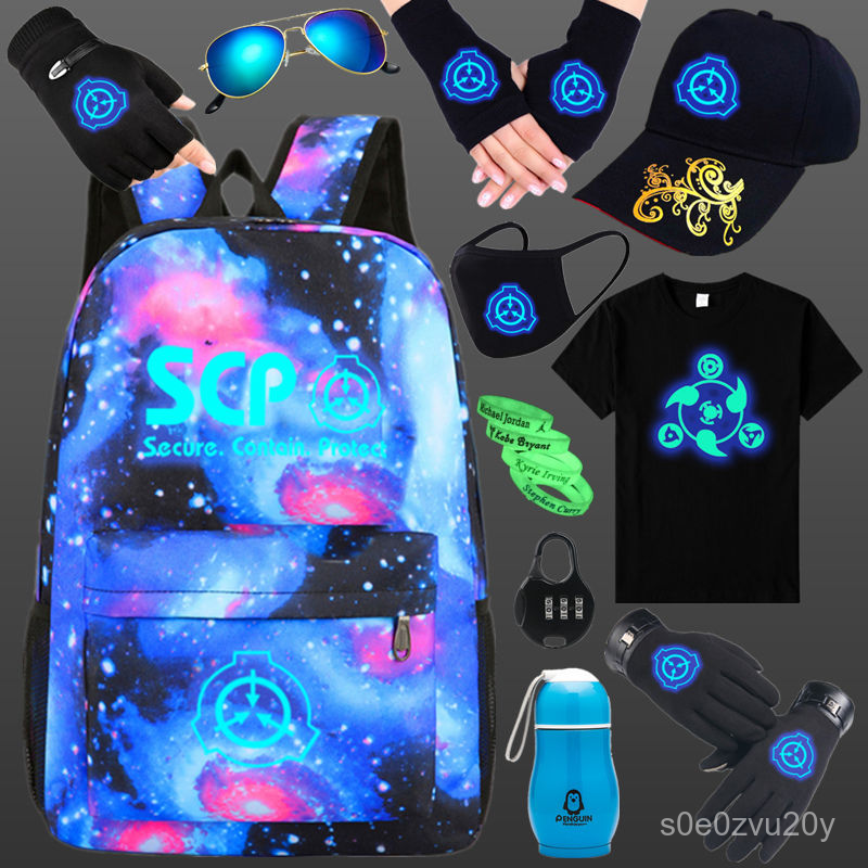 ส่องสว่างSCPมูลนิธิกระเป๋านักเรียนสองผู้ป่วยพันธมิตรอะนิเมะรอบกระเป๋า ...