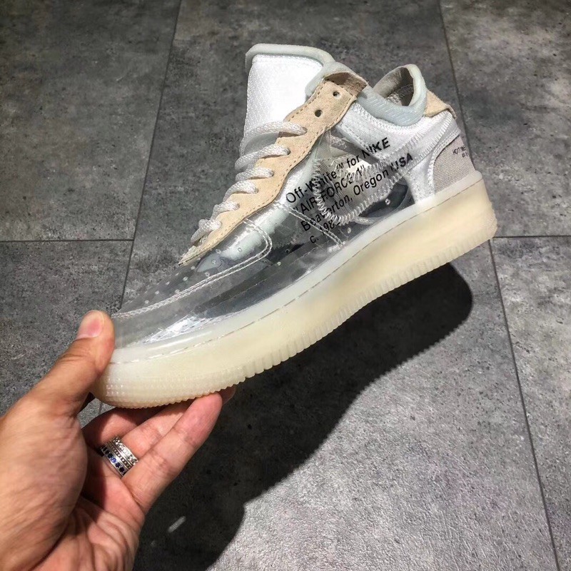 Off White X Nike Air Force 1 Af 1 รองเท้าผ้าใบลําลองสีขาว Af 1 - tianhe ...