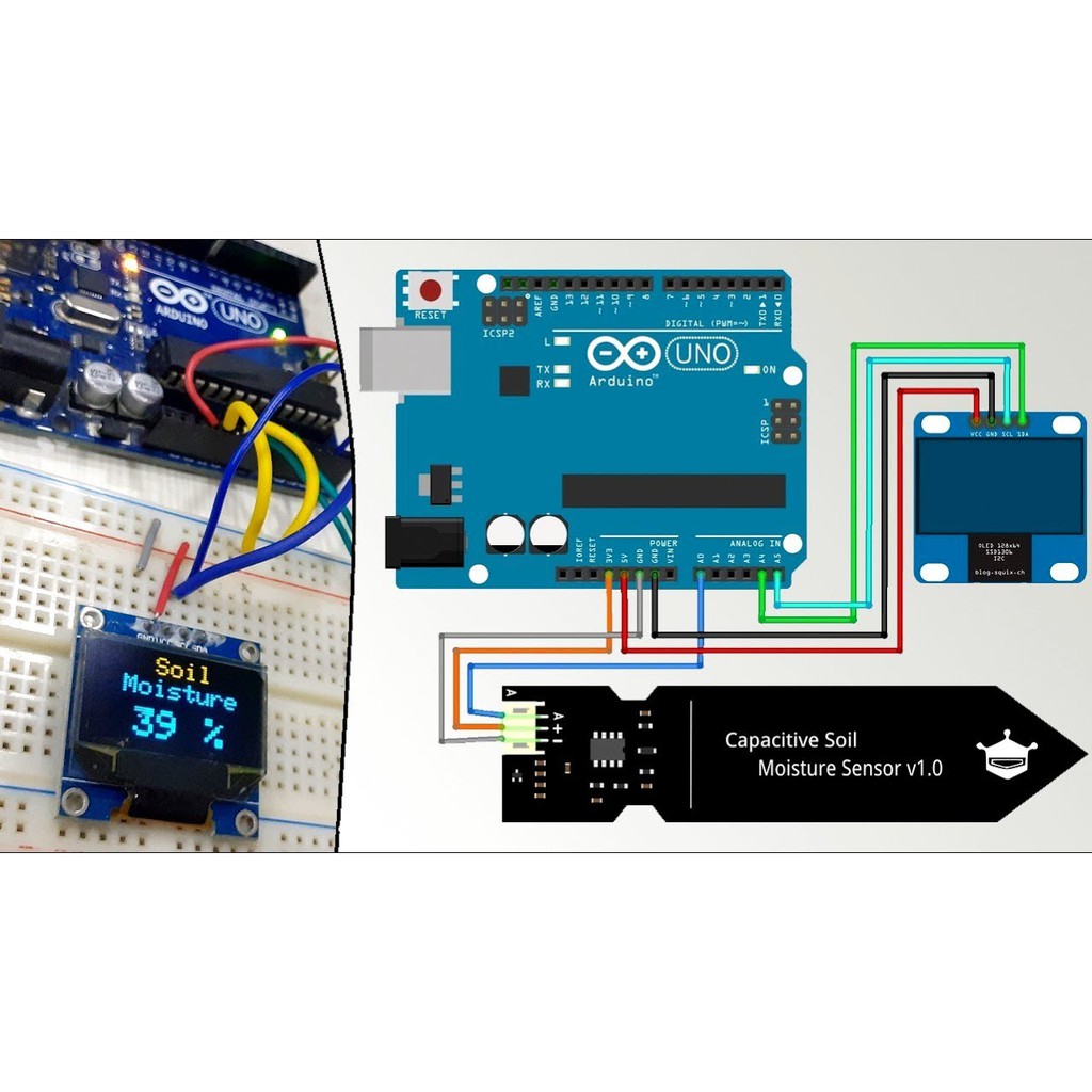 Interface Capacitive Soil Moisture Sensor With Arduino, LCD, 52% OFF