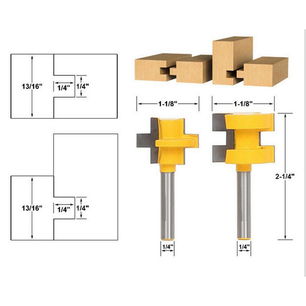 2 ชิ้น Shank Double Ogee Edging Molding Router Bit ขนาดกลาง ...