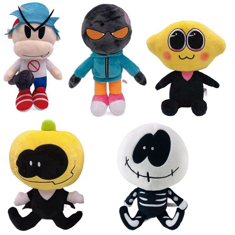 Anime Friday Night Funkin Plush Toys Cute Spooky Month Skid Pump ...