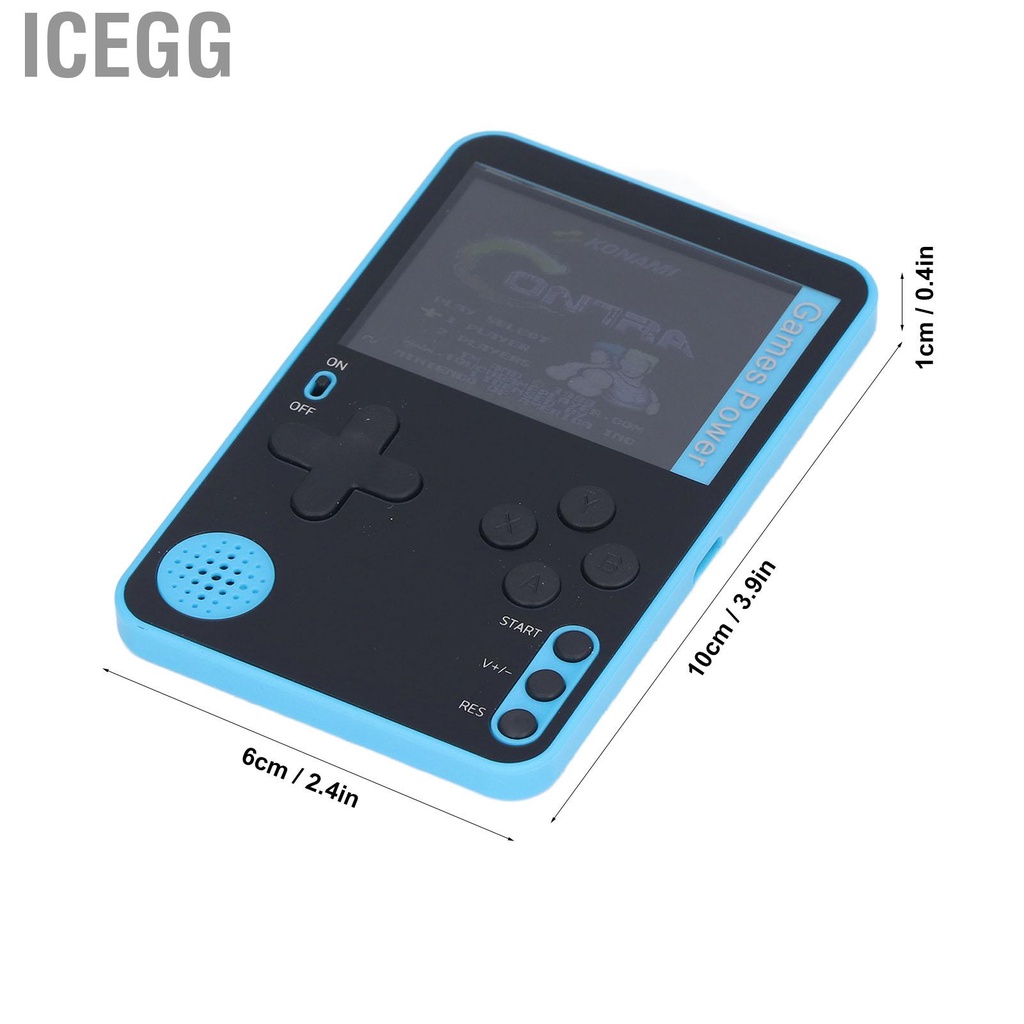 Icegg Blue Handheld Game Console Retro Portable Player Video Games 2.4 ...