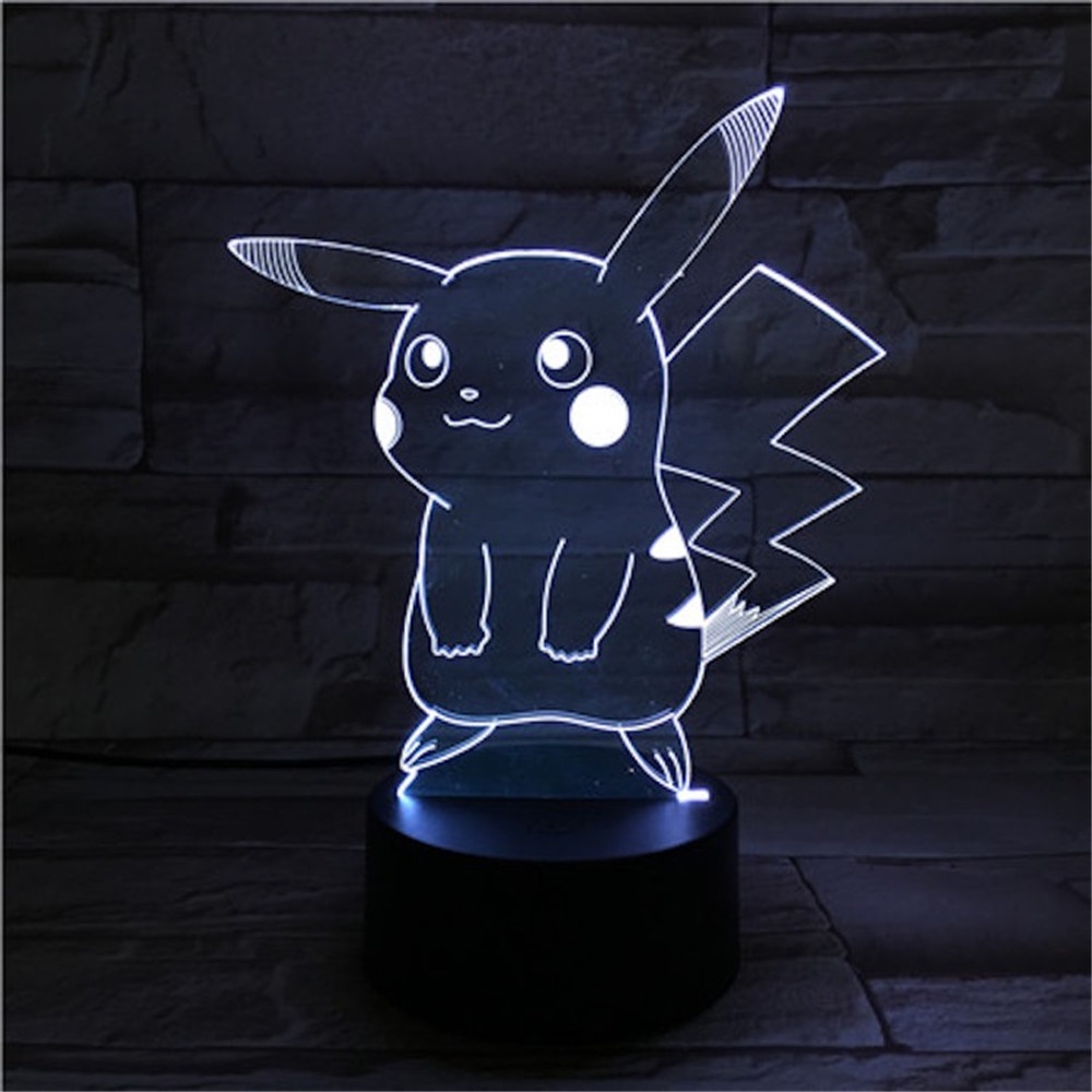FIGMA โมเดลฟิกเกอร์ Pokemon Pikachu 3D Led เปลี่ยนสีได้ สําหรับเก็บสะสม ...