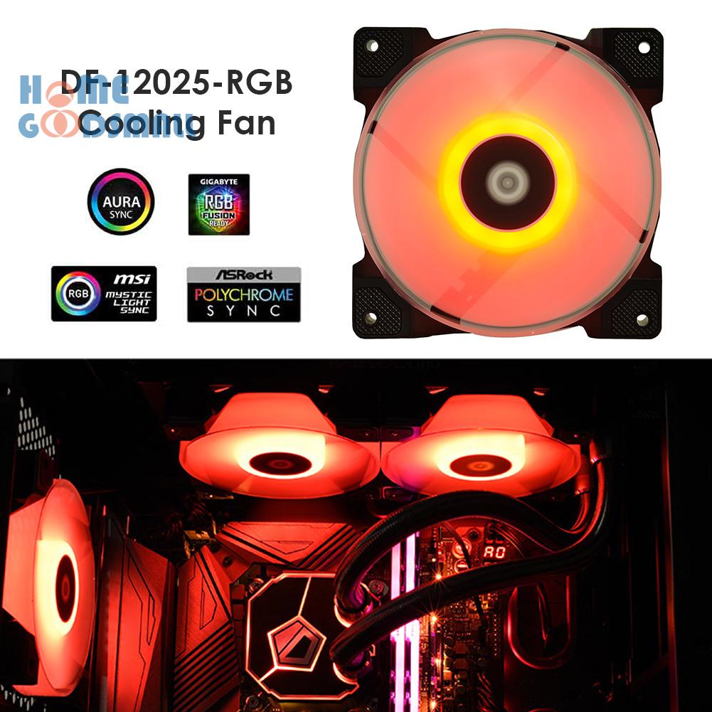 READY STOCK RGB Addressable RGB PC Case Fan 120mm PWM PC Chassis Fan ...