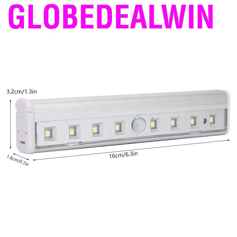 Globedealwin 8LED Portable Motion Sensor Night Light Automatic ...