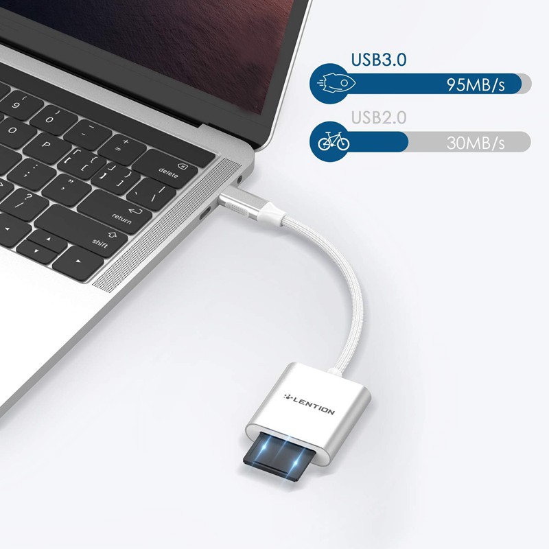 Lention C8 Docking Station มัลติฟังก์ชั่น Usb C To Sd / Micro - Sd Card ตัวอ่านการ์ด Type C Sd 3 ...