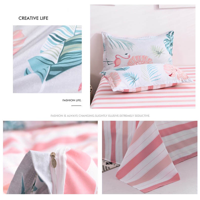 [COD] Beddings Double/ Queen/ King 4 in 1 Bedsheet high quality ...
