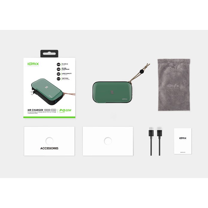 พาวเวอร์แบงค์ IDMIX CH06 Mr. Charger 4in1 Multifunction Wireless ...