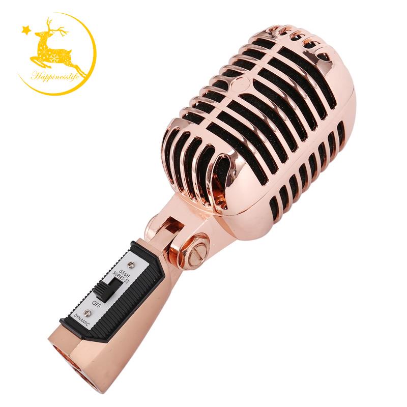 Professional Wired Vintage Classic Microphone Dynamic Vocal Mic ...