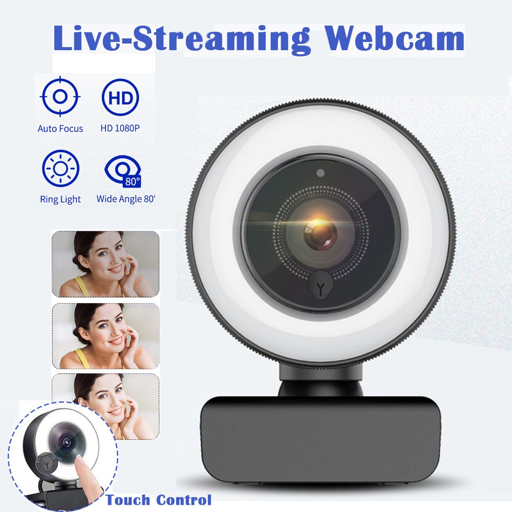 New Live-Streaming Online Webcam 2K 1080P HD Auto Focus With 3 Levels ...