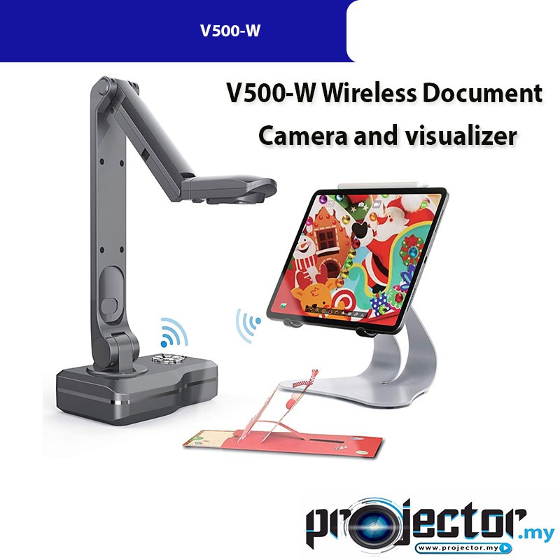 V500W Wireless Document Camera and visualizer. WiFi, HDMI, VGA, USB/MAC ...