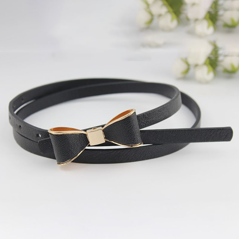 【Purpleredto】Women Brief Waist Belt Narrow Stretch Dress Belt Thin ...