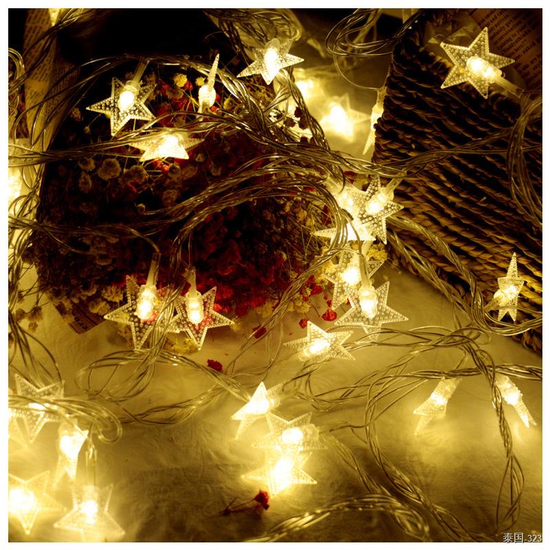 ไฟ led star light string sky lantern small battery in decorative string ...