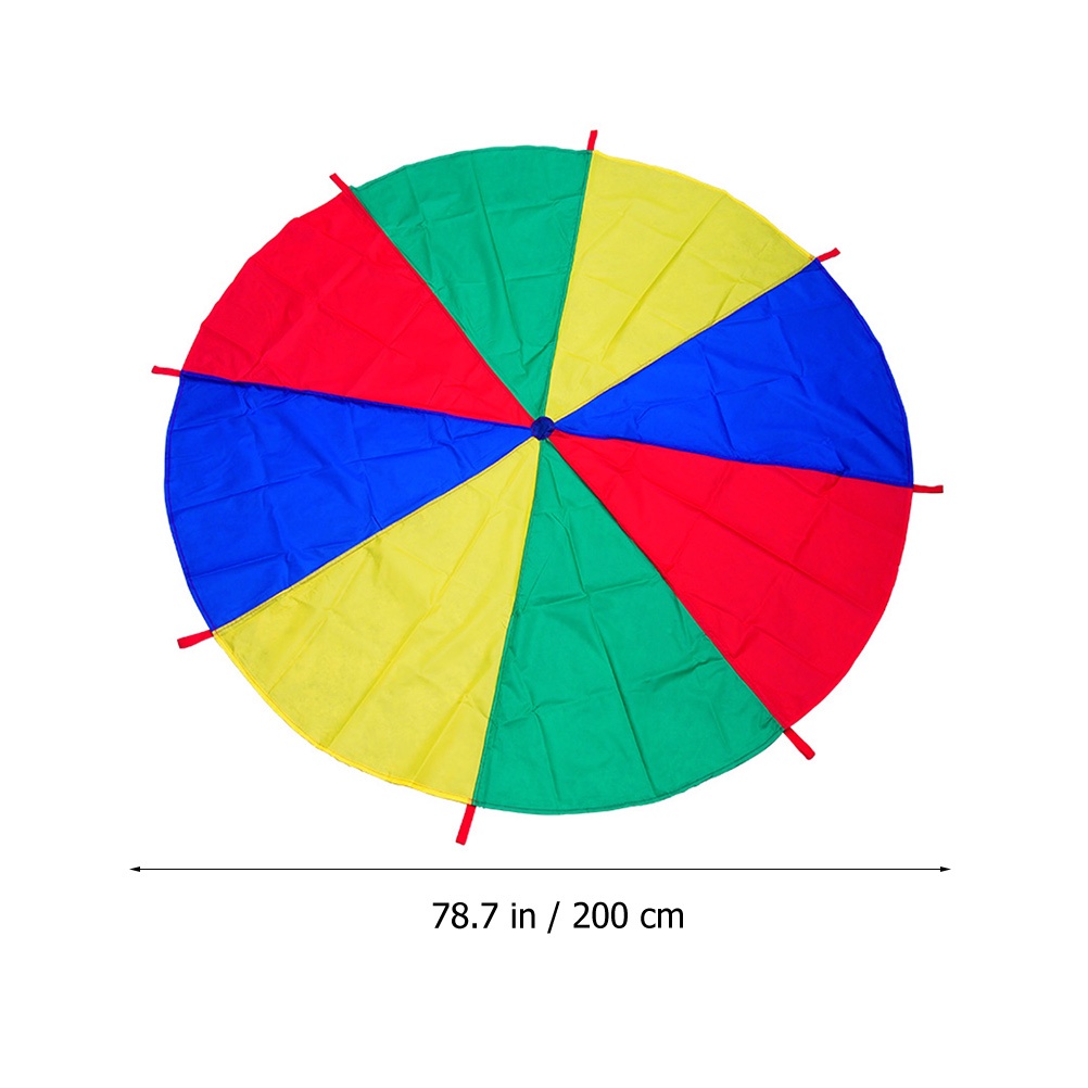 Colored Practical Multi-function Team Game Kindergarten Parachute Prop ...