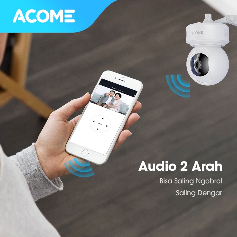 Acome APC03 กล้องวงจรปิดอัจฉริยะ IP WiFi FHD 1080P 360 Smart Cam 2MP ...