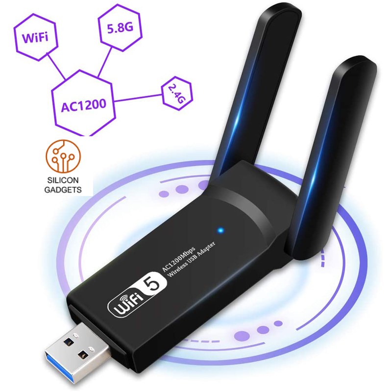 รับประกัน 3 เดือน High Speed Dual Band 5G2.4G WiFi USB 3.0 AC1200AC1900 Adapter Windows 1011 ไม่ ...