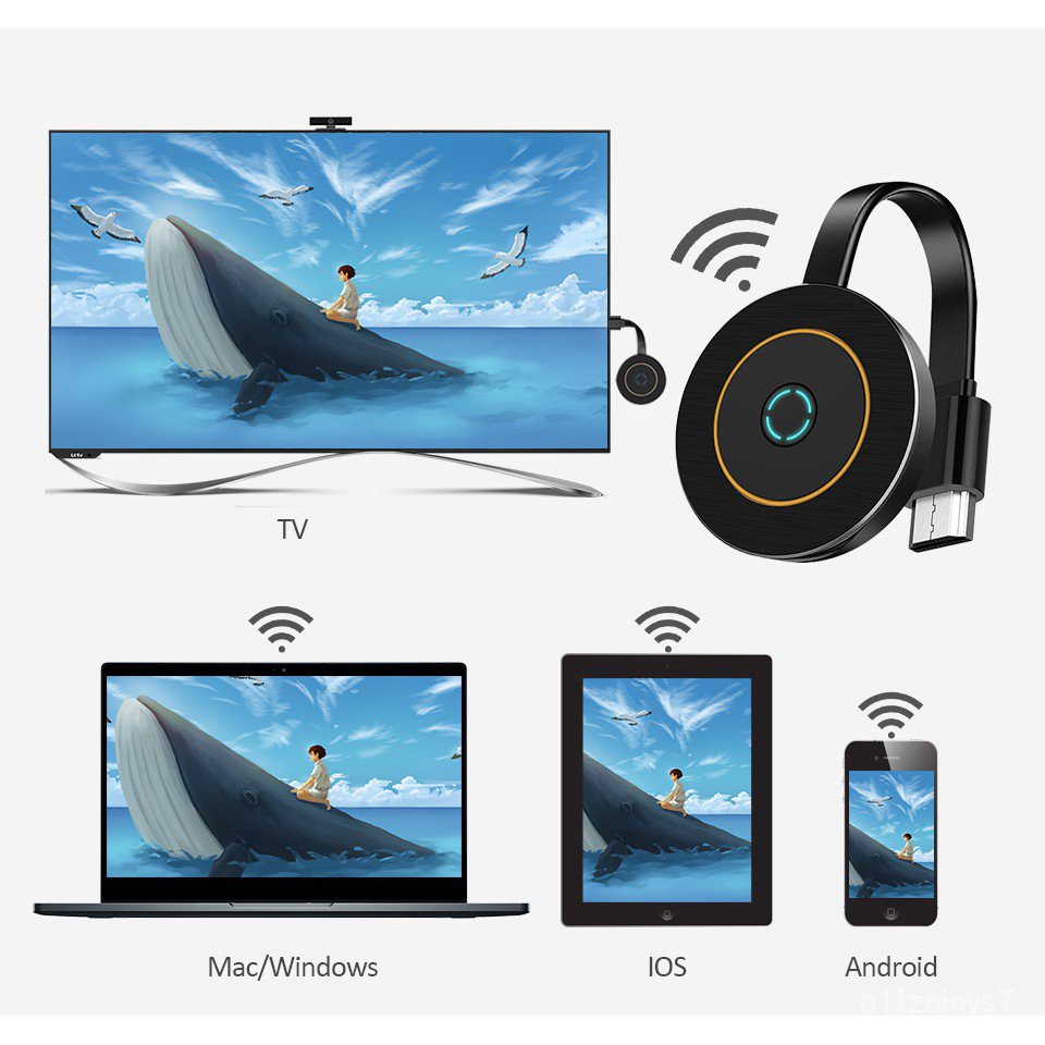 LJic Mirascreen G10 Wifi Dongle 2.4G/5G 4K Miracast Wireless AirPlay ...