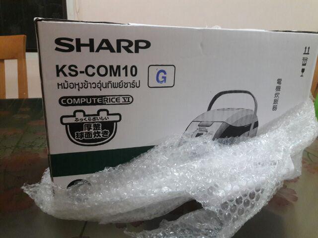 SHARP หม้อหุงข้าวคอมพิวเตอร์ไรซ์ KS-COM10 (1 ลิตร) | Shopee Thailand
