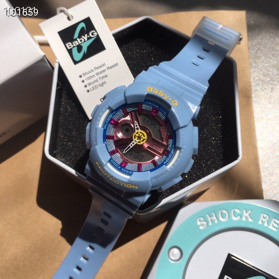 100 Casio นาฬิกาผู้หญิง Cherry Blossom สีชมพูโรแมนติกหญิงดู BABY-G ...