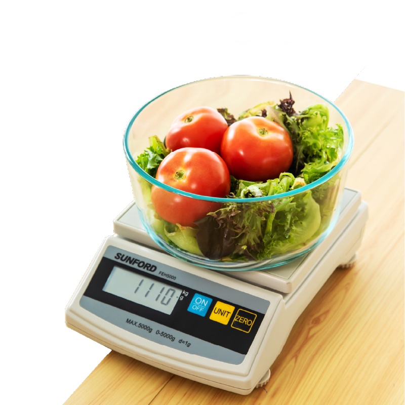 เครื่องชั่งน้ำหนักดิจิตอล สำหรับในครัวเรือน ชั่งได้สูงสุด 5 กิโล SUNFORD FEH5000 ประกัน 3 ปี ...
