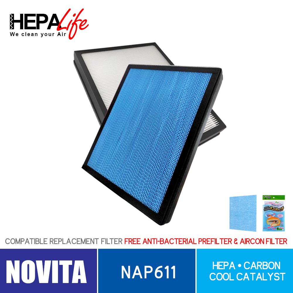 NOVITA NAP611 NAP611i NAP620 NAP609 NAC609 Compatible Hepa Filter ...
