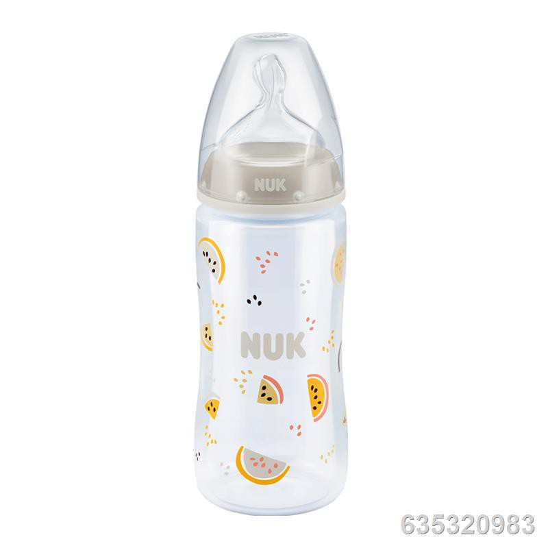 ขวดนม NUKpp PP สีปากกว้าง NUK300 (พร้อมรูกลมซิลิโคนเบอร์ 2) - gfbjbbbfde - ThaiPick