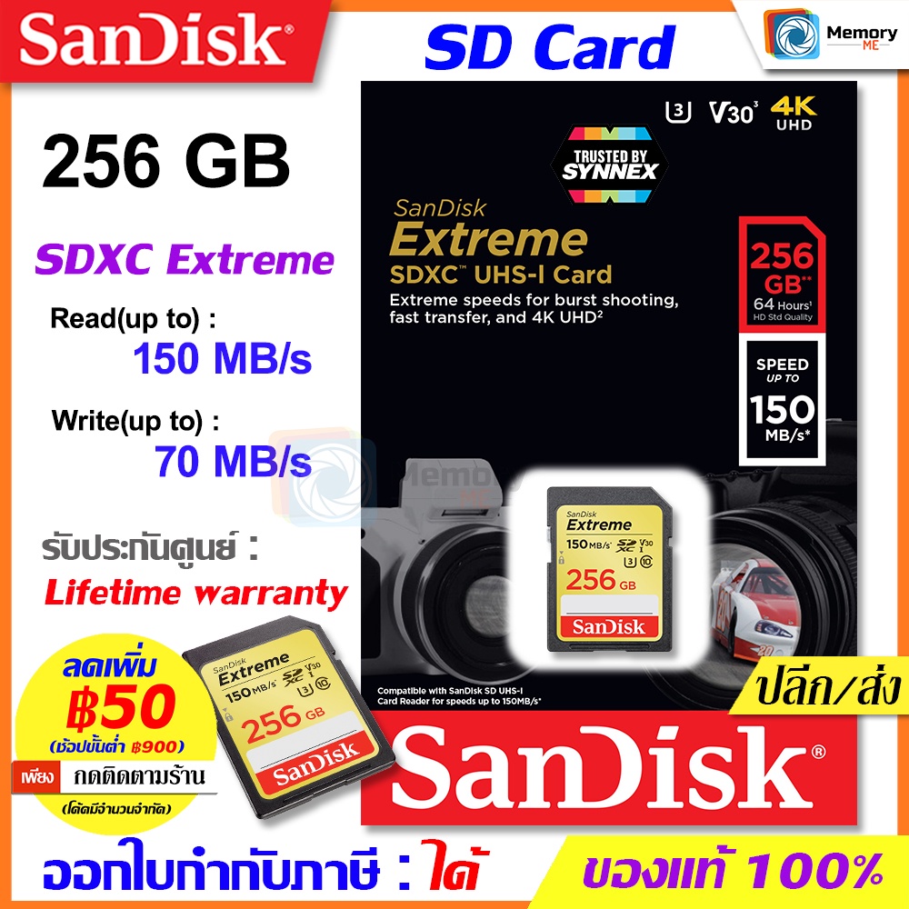 SanDisk Extreme Pro SD card UHS-II V90 64128GB - neodigital - ThaiPick