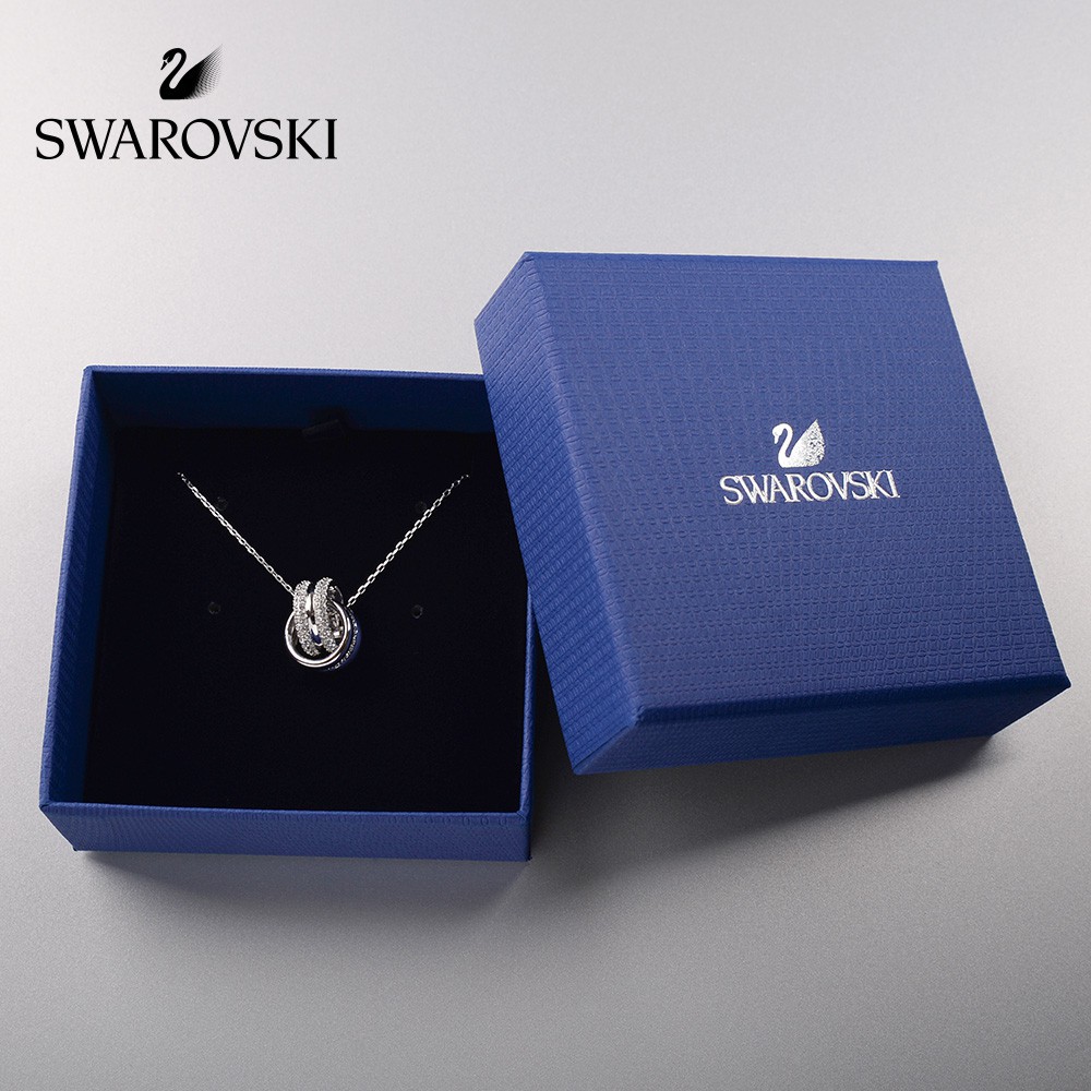 พร้อมส่ง100OriginalSwarovski FURTHER คริสตัล สร้อยคอแฟชั่นสตรี โรสโกลด์ ...