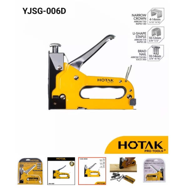 แม็กยิง บอร์ด HOTAK รุ่นทนทานมาก แถมลูกแม็ก 1 กล่อง HOTAK 3-Way Staple ...