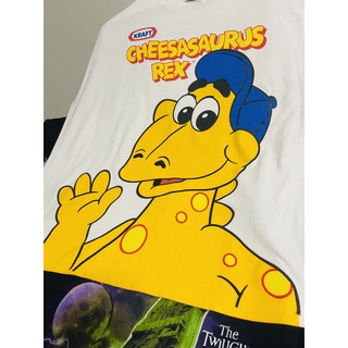 เสื้อยืดลายการ์ตูนไดโนเสาร์ Cheesasaurus Rex / Fruit of The Loom BEST ...