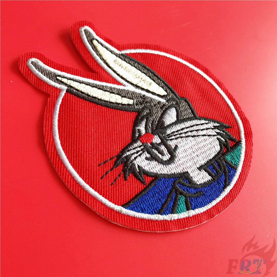☸ Cartoon：B u g s Bunny Patch ☸ 1Pc Rabbit Diy Sew On Badges Patches ...