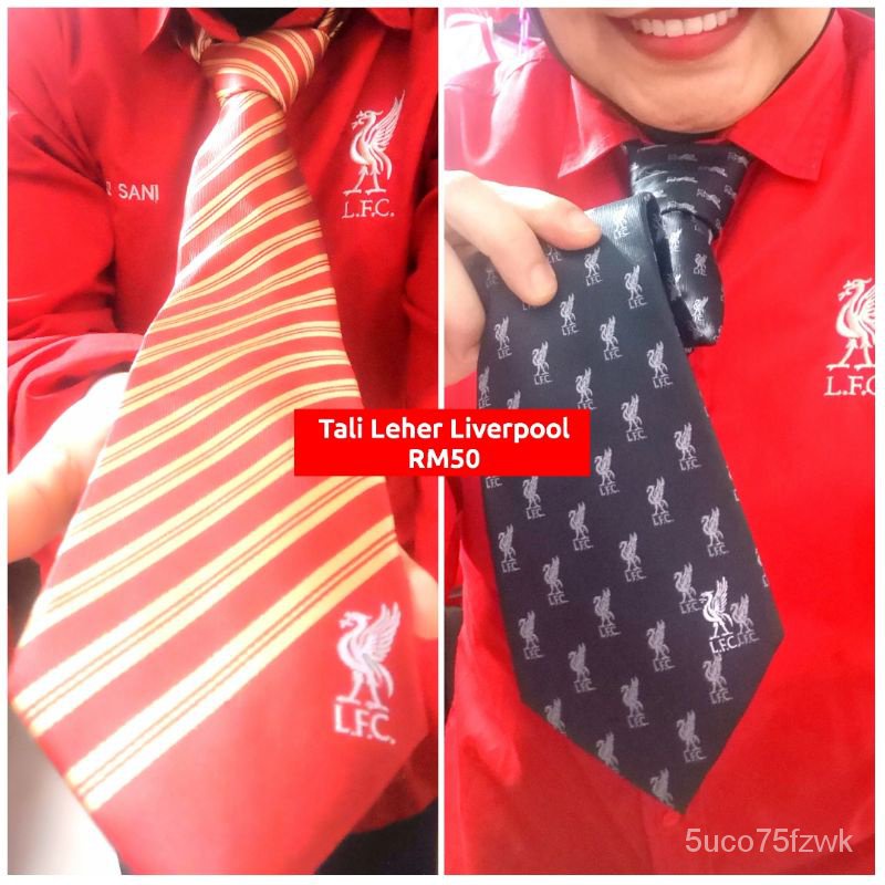 Liverpool FC Polyester Woven Mens Neck Tie Tali Leher Lelaki UJr7 ...