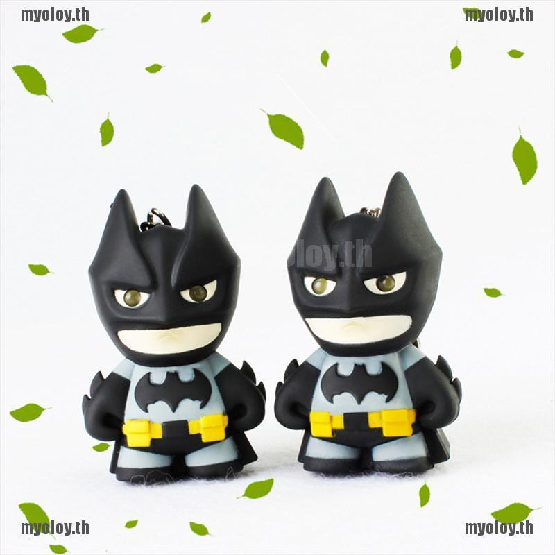 MYO New arrive Batman keychain Led keychain with sound Flashlight cool ...