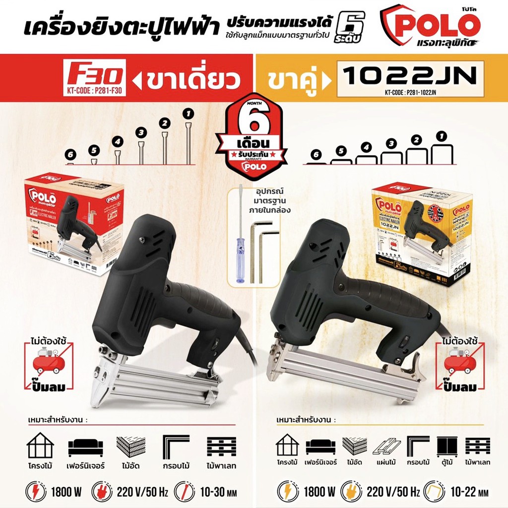 เครื่องยิงตะปูไฟฟ้า EUROX F30 (850W) - arnajaktools - ThaiPick