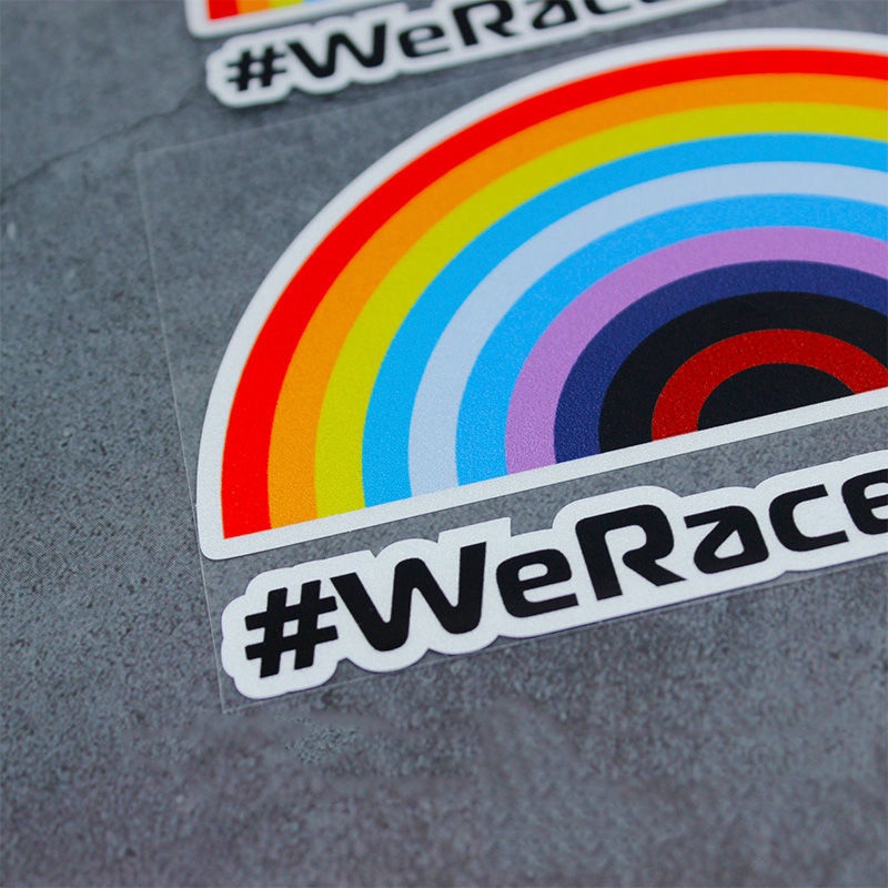 มอเตอร์สปอร์ต รุ้ง WeRaceAsOne สติ๊กเกอร์ F1 รถจักรยานยนต์ ทีม รถ รูป ...