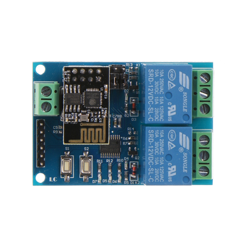 โมดูลรีเลย์อินเตอร์เน็ตไร้สาย Esp 8266 Iot App 2 - Channel 12v | Shopee ...