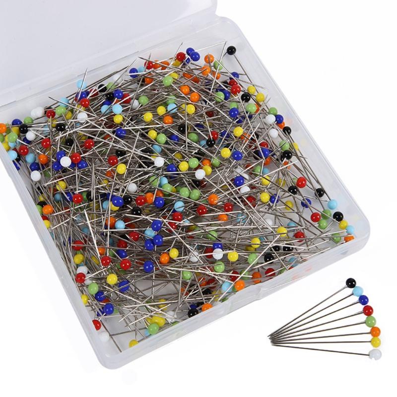 [Gav]100X Patchwork Pins Flower Button Head Pins DIY Quilting Tool ...