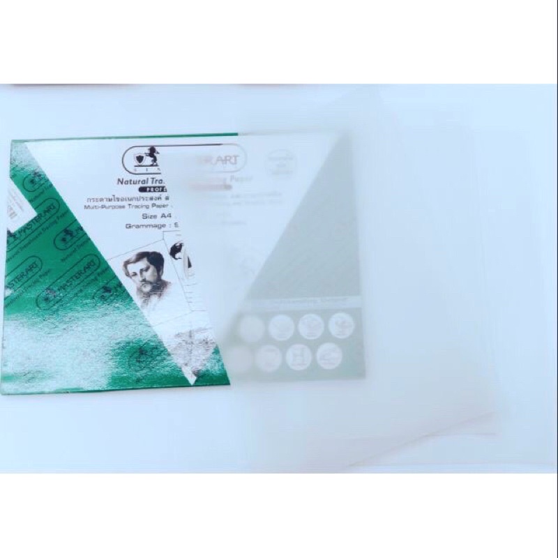 เหลือ 220.- โค้ด DETJUL199 กระดาษไข งานเขียนแบบ 3ขนาด A4A3A2 MASTERART ...