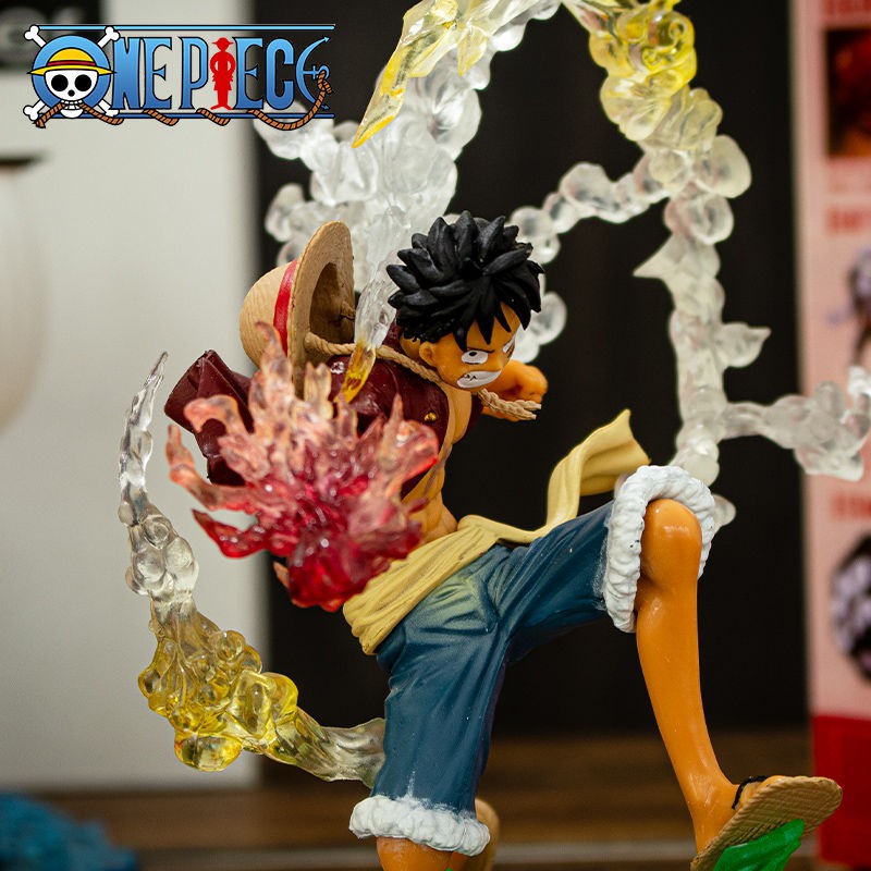 【พิเศษ】One Piece Hand-made Fire Fist Luffy Model Decoration Four 4 Gear ...
