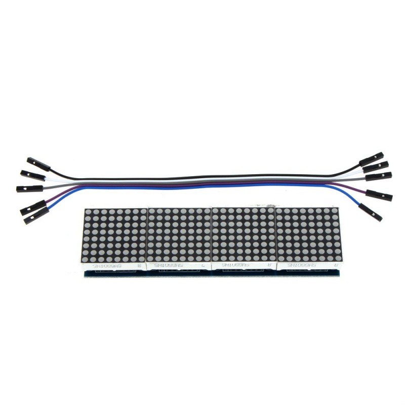 4 In 1 Dot Matrix Mcu Led Display โมดูลเชื่อมต่อ Arduino 5 ชิ้นสีแดง - drumstick.th - ThaiPick