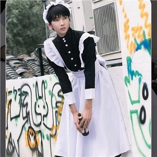 Maid Lolita Dress Uniform Cos Male Servant Uniform Cosplay Cute School ...