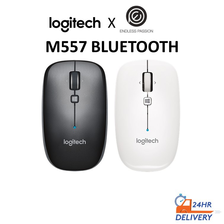 Logitech M557 Bluetooth Mouse - Dark Grey | Shopee Thailand